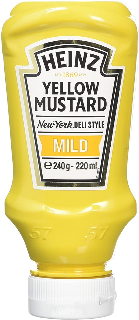 HEINZ YELLOW MUSTARD MILD 240G | WHIM