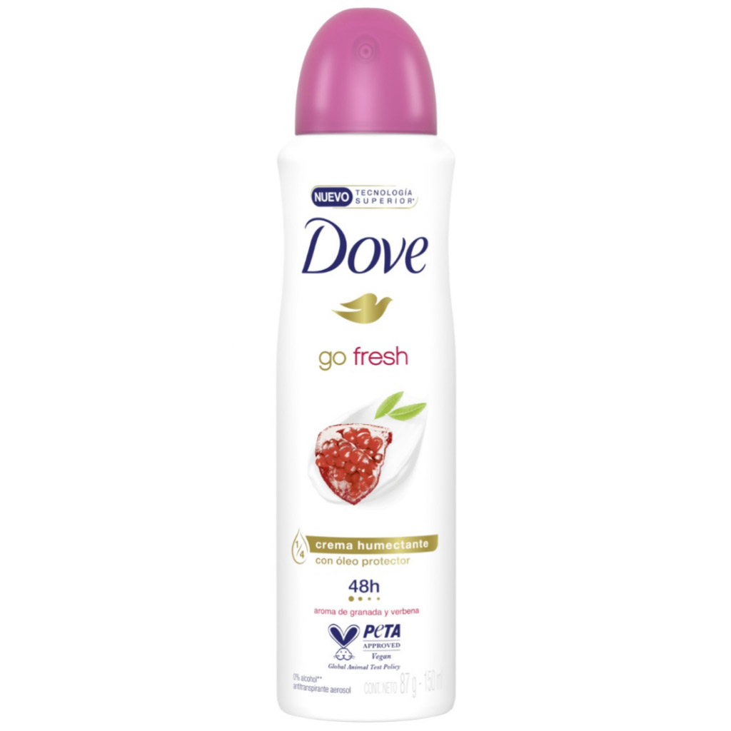 DOVE BODY SPRAY DEO - GO FRESH POMEGRANATE & LEMON VERBENA SCENT 150ML ...