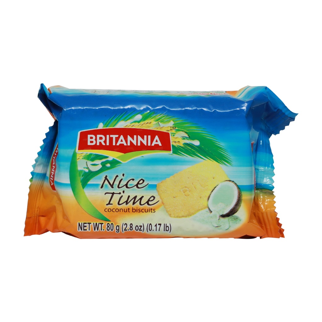 BRITANNIA NICE TIME COCONUT BISCUITS 80G | WHIM