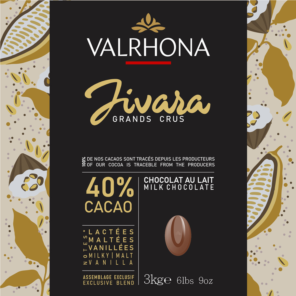 VALRHONA JIVARA 40% MILK CHOCOLATE 3KG BAG | WHIM