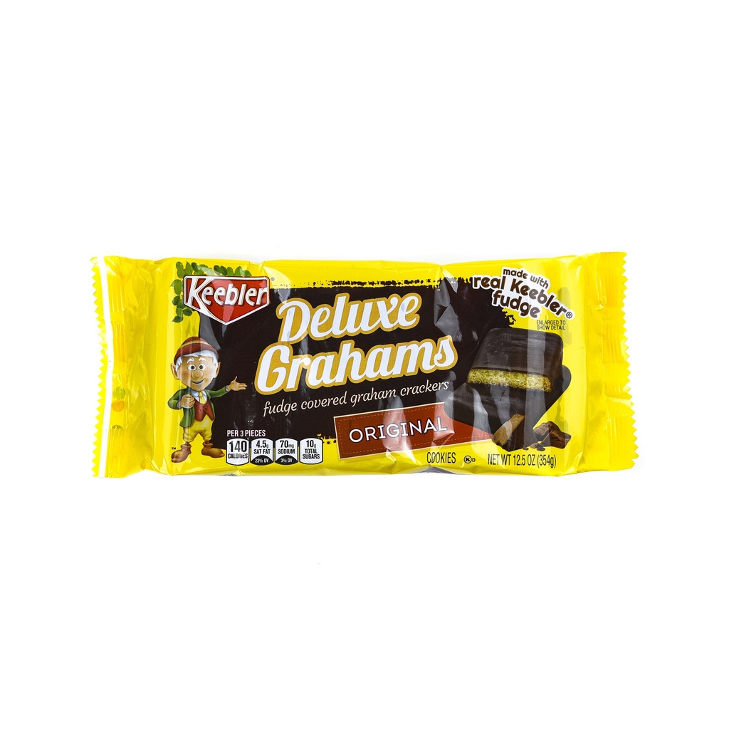 KEEBLER DELUXE GRAHAMS FUDGE COVERED CRACKERS 354G | WHIM