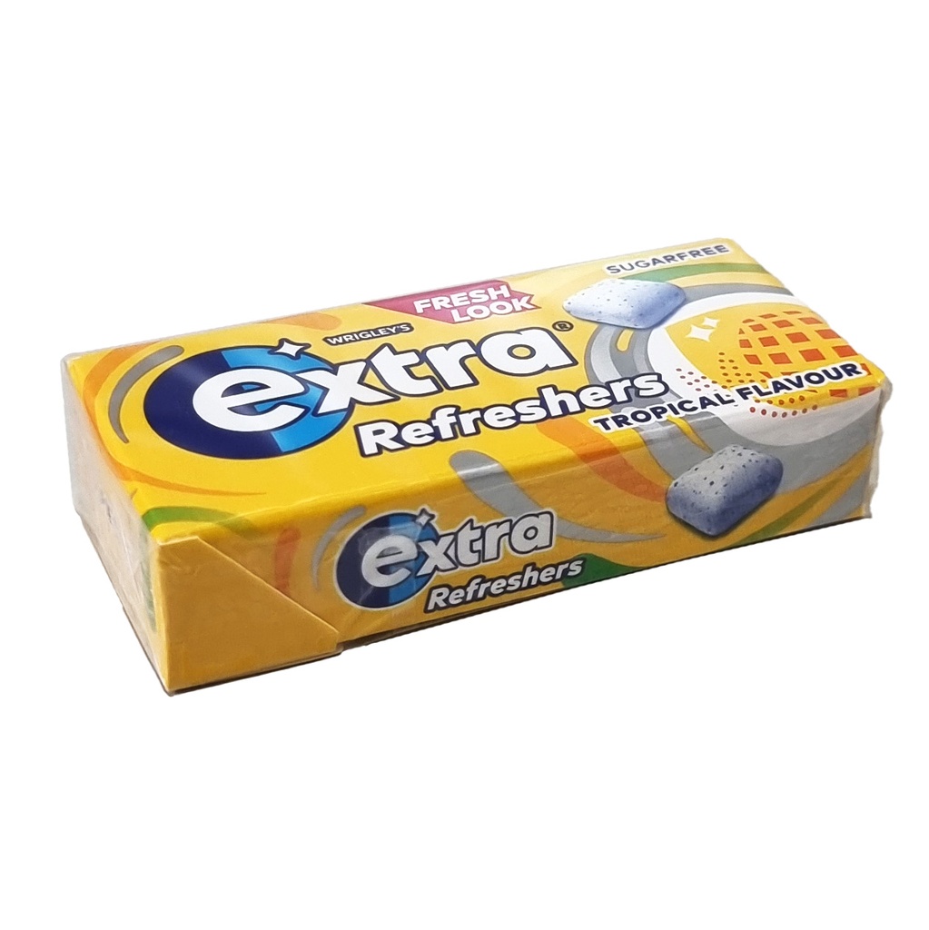 WRIGLEY'S EXTRA REFRESHERS TROPICAL CHEWING GUM 7'S 15.6G | WHIM