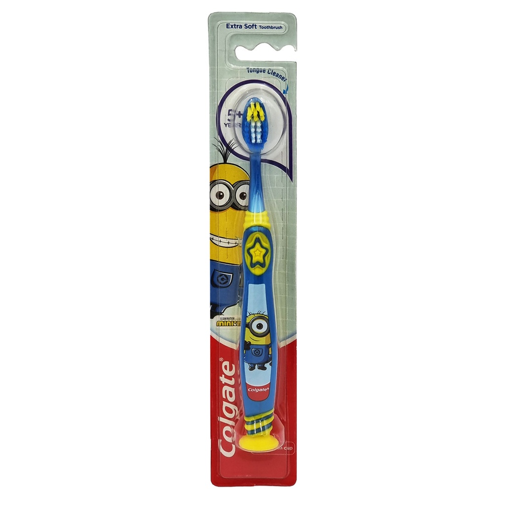 COLGATE KIDS TOOTHBRUSH MINIONS 5+ YEARS EXTRA SOFT | WHIM