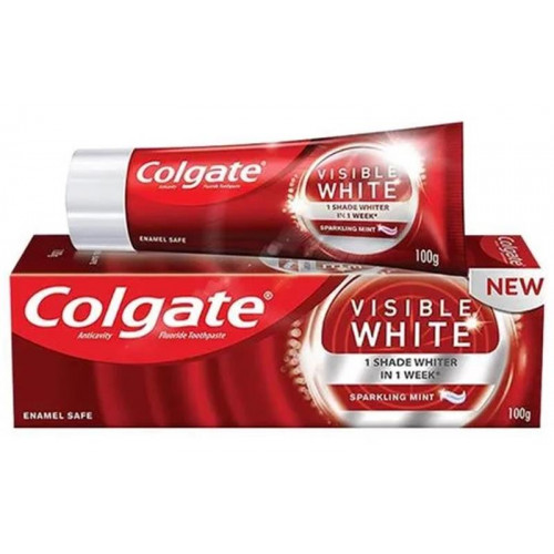 COLGATE VISIBLE WHITE TOOTHPASTE 100G + 20G | WHIM