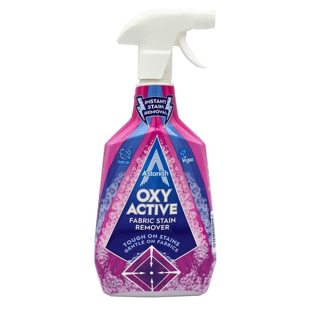 ASTONISH OXY ACTIVE FABRIC STAIN REMOVER PINK BLOSSOM 750ML | WHIM