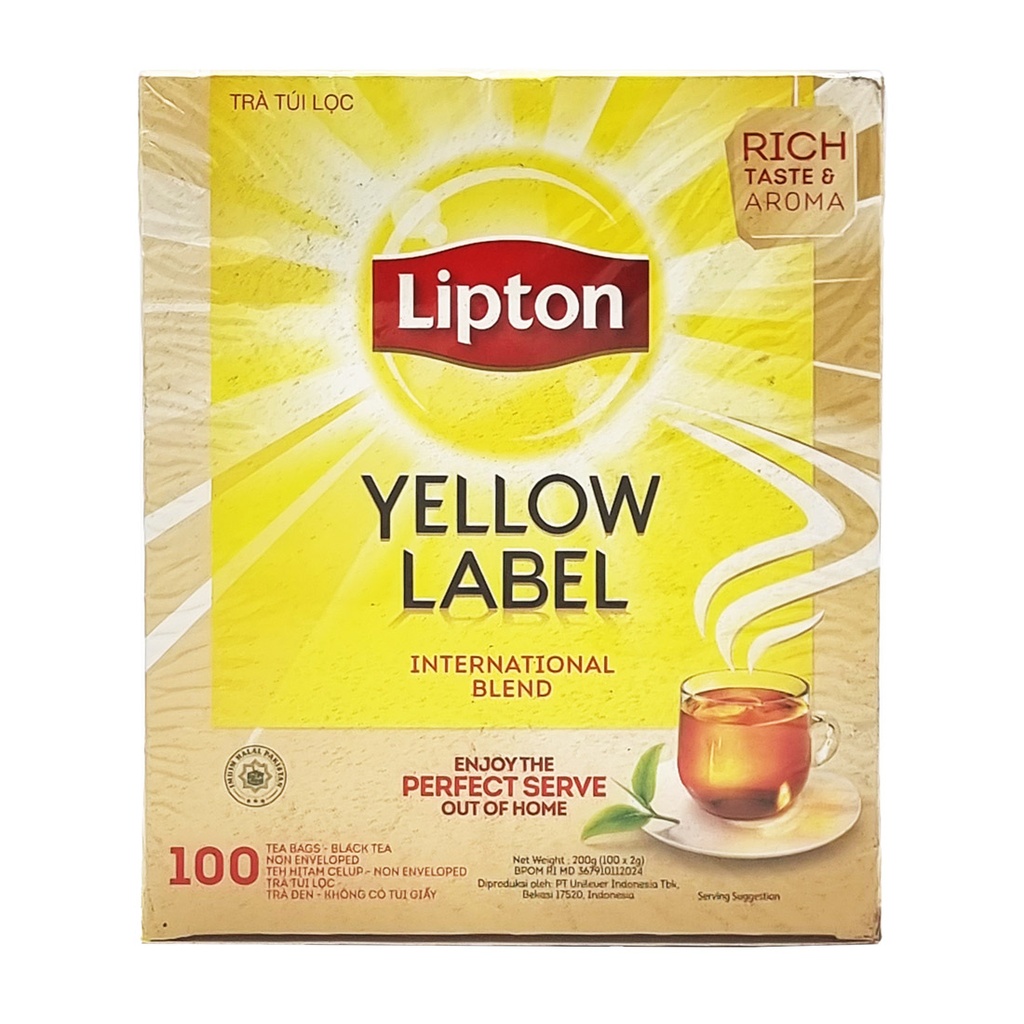 LIPTON YELLOW LABEL INTERNATIONAL BLEND 100 BAGS 200G | WHIM