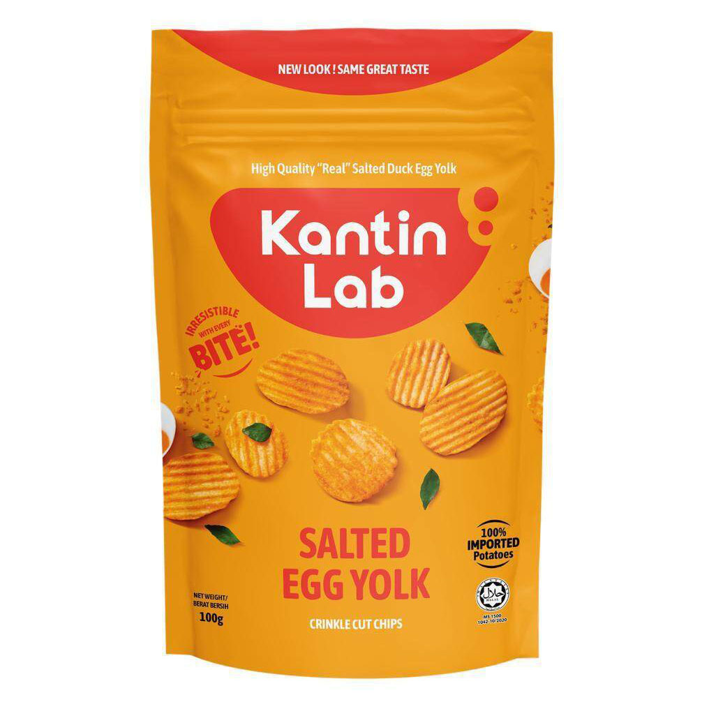 KANTIN LAB SALTED EGG YOLK CRINKLE CUT CHIPS 100G | WHIM