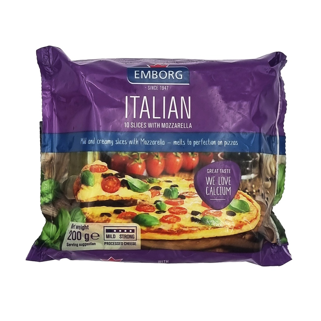 EMBORG ITALIAN MOZZARELLA 10 SLICES 200G | WHIM