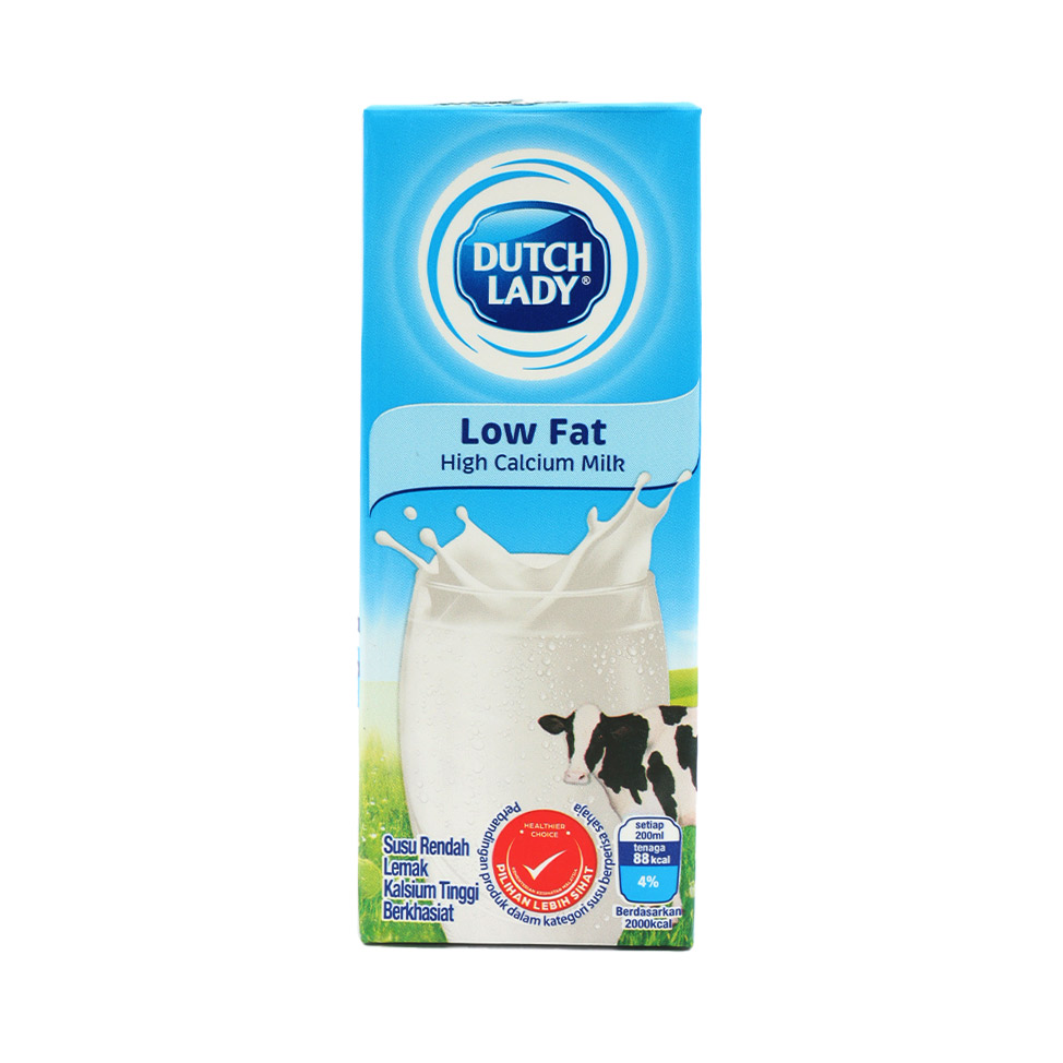 DUTCH LADY LOW FAT UHT MILK 200ML | WHIM DUTCH LADY LOW FAT UHT MILK 200ML | WHIM